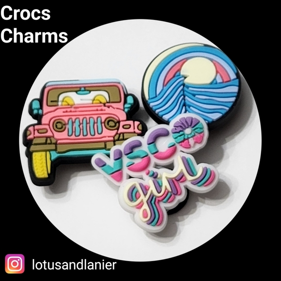 CROCS | Jewelry | Crocs Vsco Girl Charms Set Of 3 | Poshmark